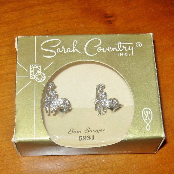 Sarah Coventry | Accessories | Vintage Sarah Coventry Cufflinks Tom Sawyer No 593 Original Box W ...